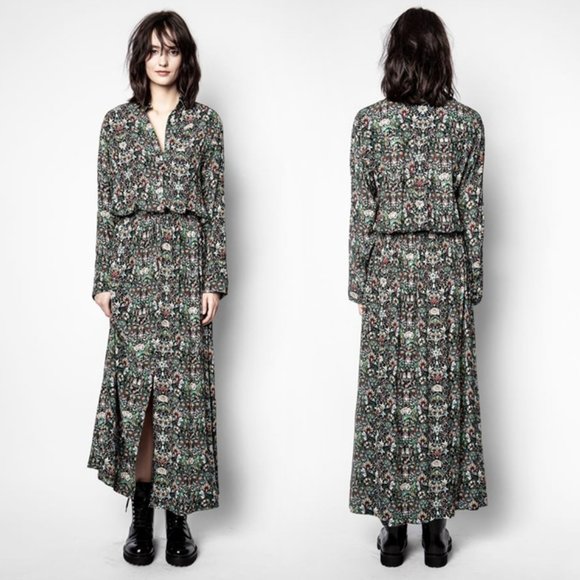 Zadig & Voltaire | Dresses | Nwt Zadig Voltaire Radial Kaleido Printed ...